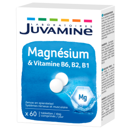 Juvamine Magnesium & Vitamin B6, B2, B1 | 60 tablets | PharmaMarket