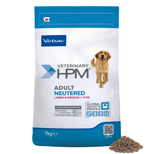 Virbac Veterinary HPM Adult Neutered Dog Large & Medium > 11 kg | 7 kg ...