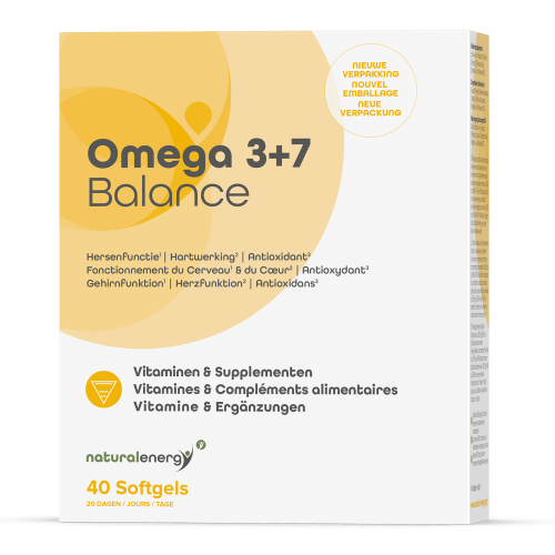 Natural Energy Omega 3+7 Balance | 40 capsules | PharmaMarket