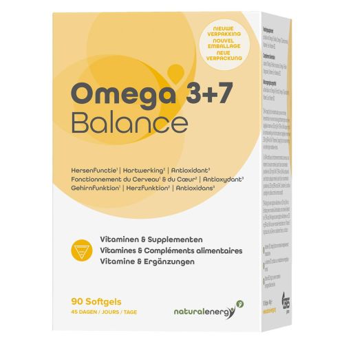 Natural Energy Omega 3+7 Balance | 90 capsules | PharmaMarket